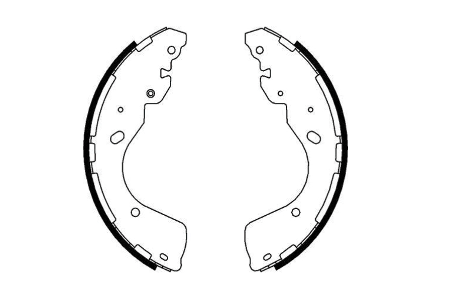 Sospieces.com - JEU DE 4 MÂCHOIRES DE FREIN NISSAN : D4060-EB70A