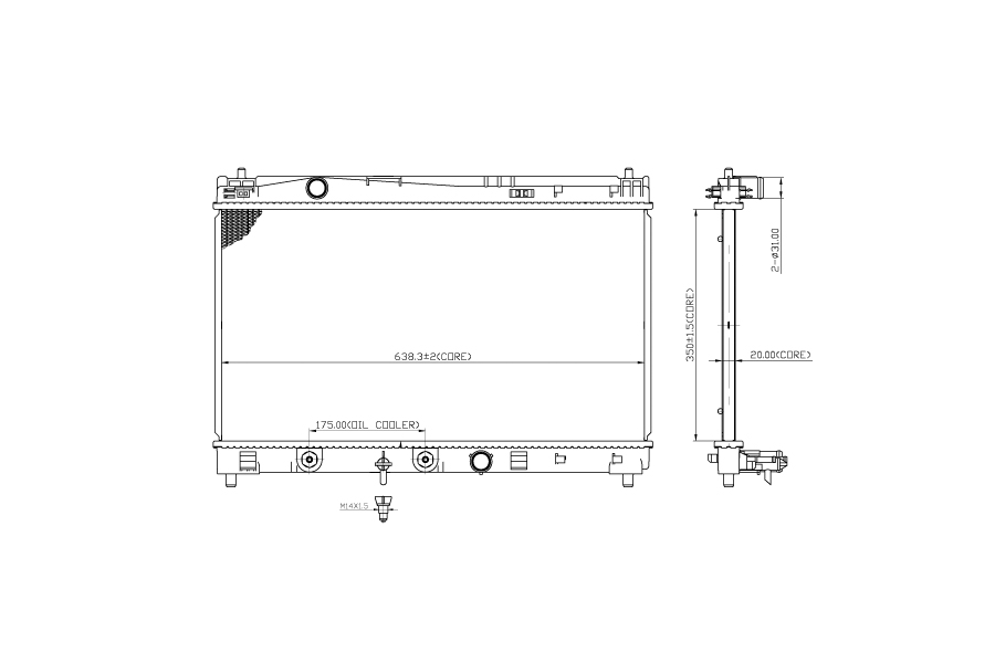 Sospieces.com - RADIATEUR DE CHAUFFAGE TOYOTA : 16400-0M190
