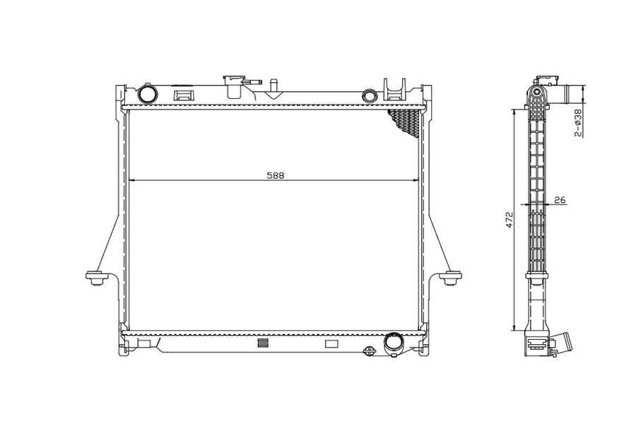 Sospieces.com - RADIATEUR DE CHAUFFAGE TOYOTA : 16400-0M190