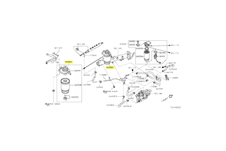 Sospieces.com - FILTRE A CARBURANT NISSAN : 16400-JR00B