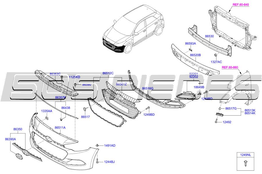 Sospieces.com - Catégorie : Carosserie > CARROSSERIE > GRILLE (CALANDRE)